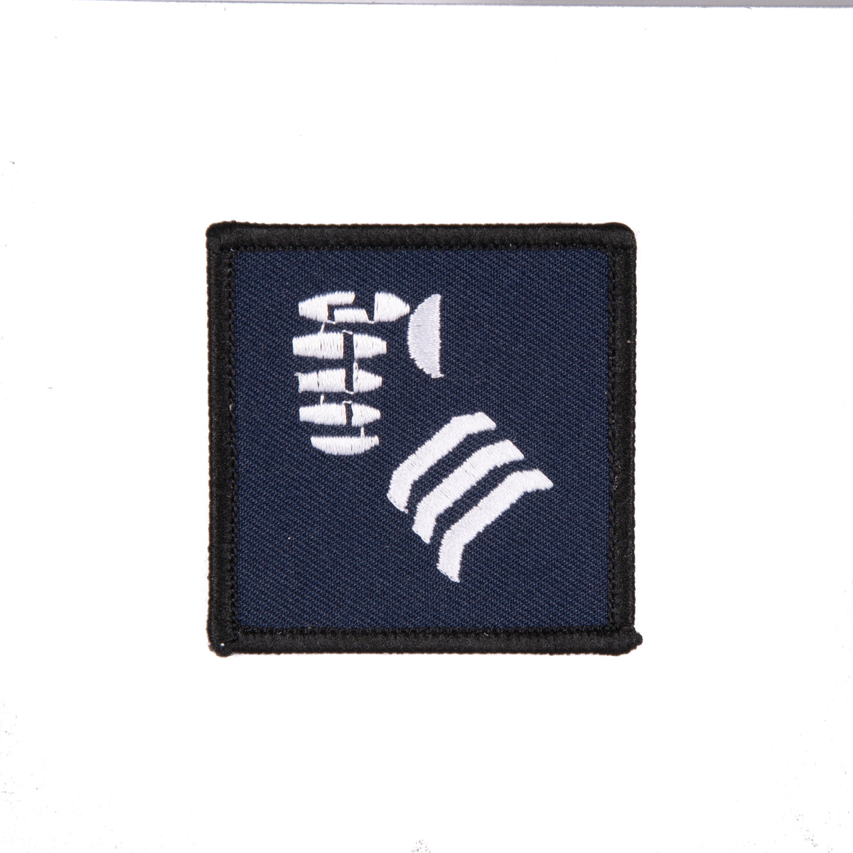 TRF - 20 Armoured Brigade - White Fist on Navy - 50 x 50mm - Pack of 5 ...
