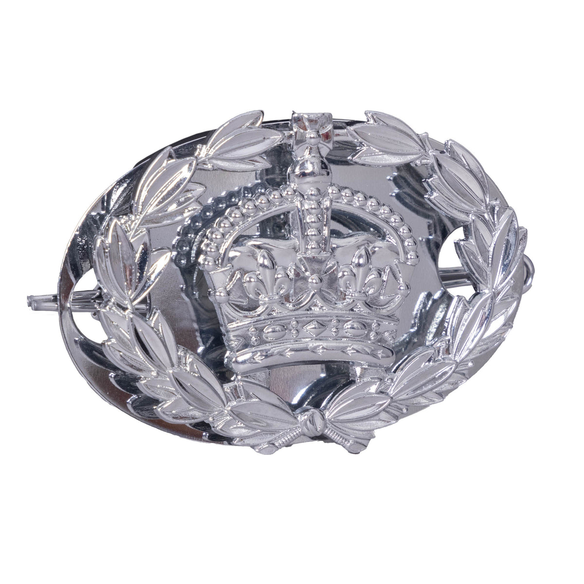 RQMS - Chrome Rank Badge - Back Plate & Shanks - Tudor Crown – QRH Direct
