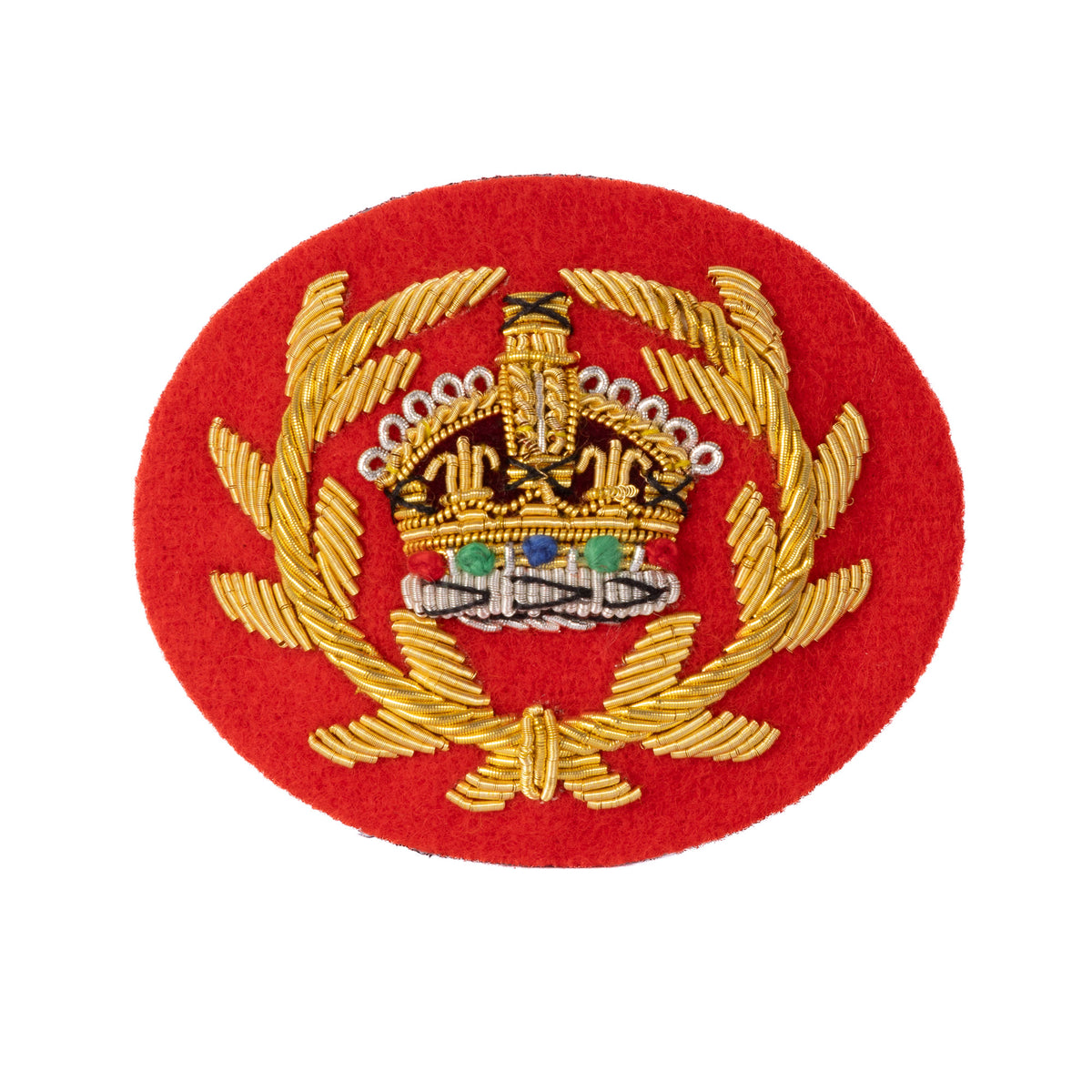 Mess Dress Crown - RQMS - Gold on Scarlet Ground - Tudor Crown – QRH Direct